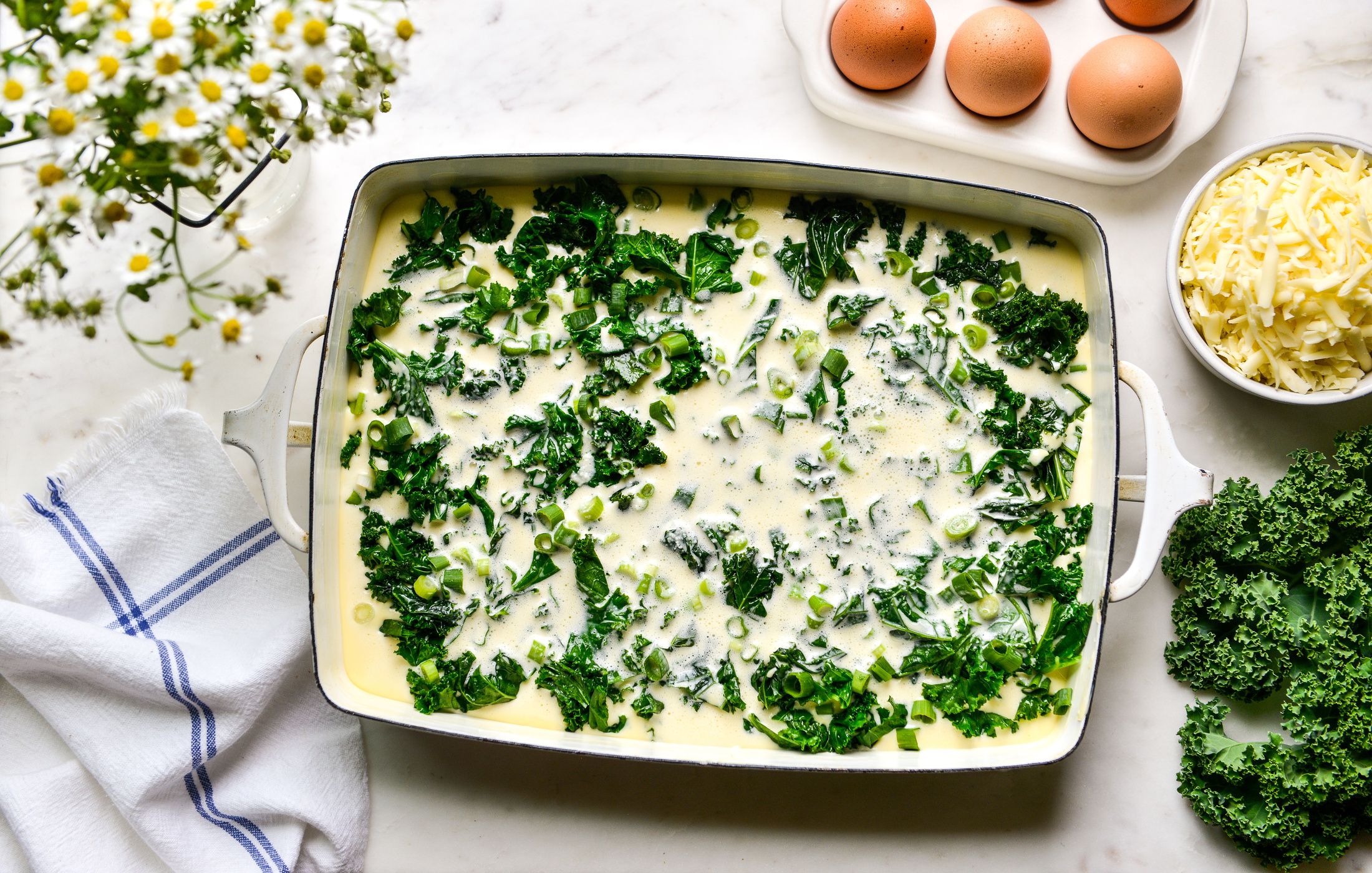 Cottage Cheese, Egg, and Kale Bake | Nourishing Meals®